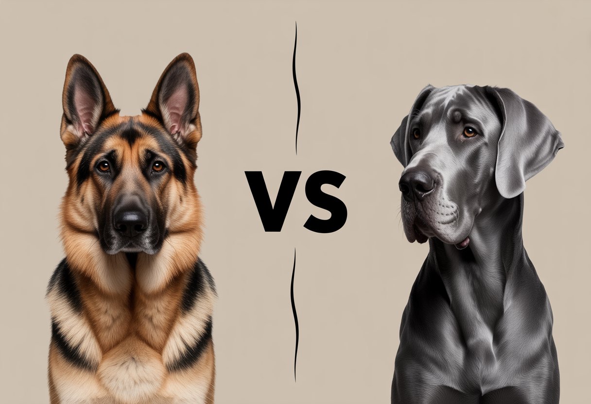 German Shepherd vs Great Dane – Full Breed Comparison of Size ...